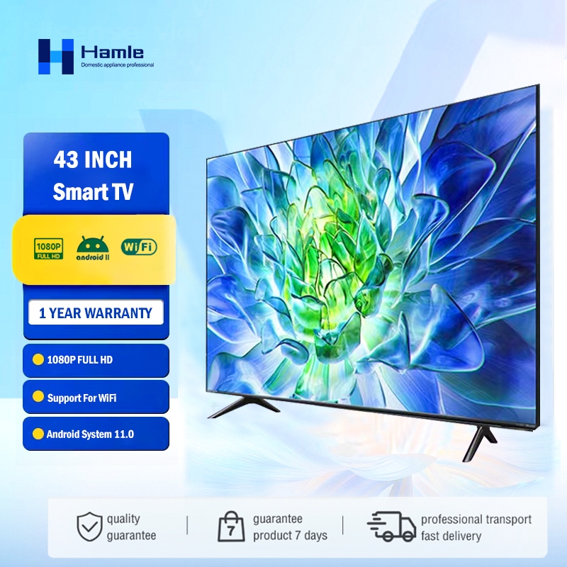 Smart TV 32/43/55 Inch FHD Flat Screen TV Android TV Built-in Youtube ...