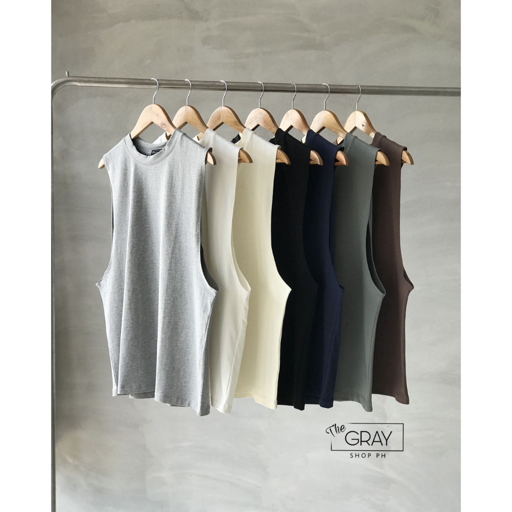 Plain Muscle Tees Ver 2 (Muscle Shirt | Gym Wear | Summer Sando ...