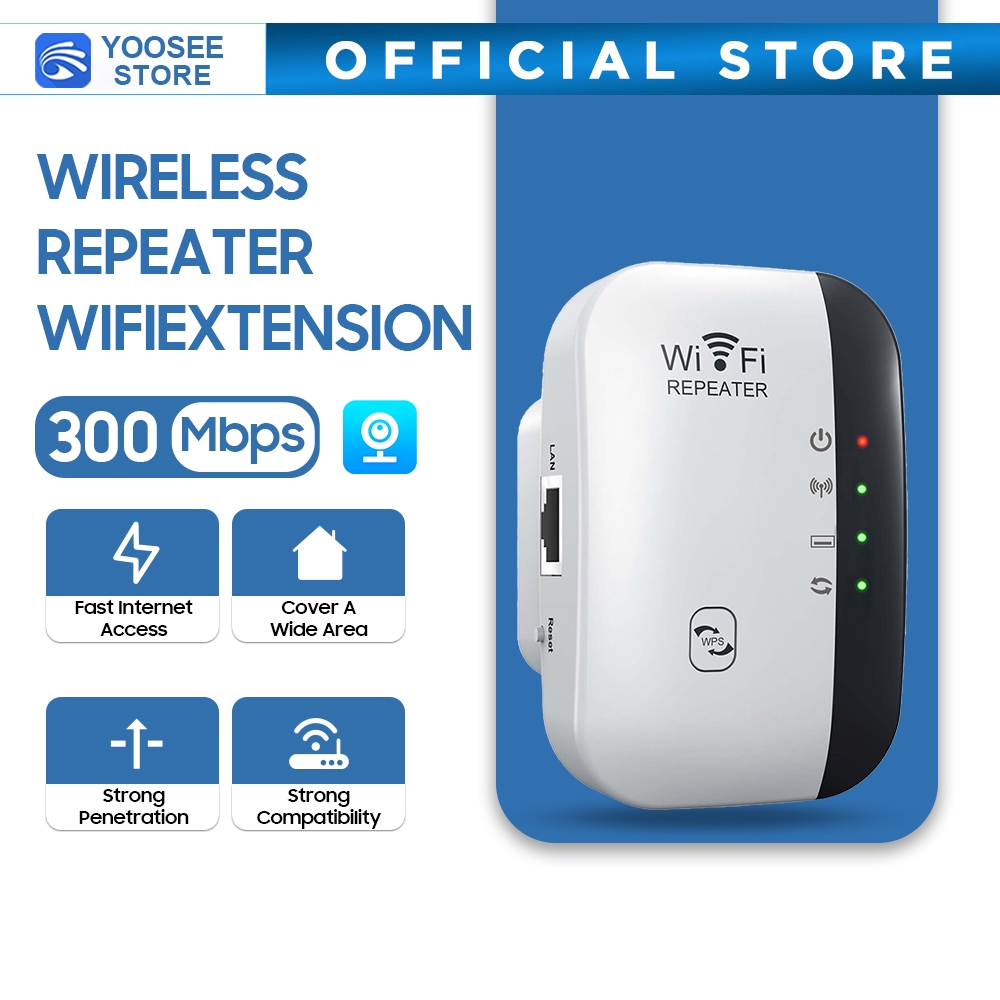 V380 PRO WiFi Repeater 300Mbps Network Signal Extender Booster Wifi ...