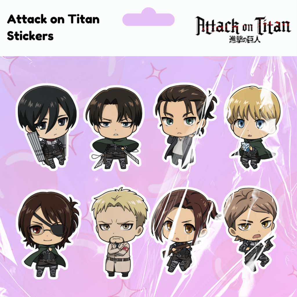 Attack on Titan Stickers [waterproof vinyl stickers] - Anime/Manga Eren ...
