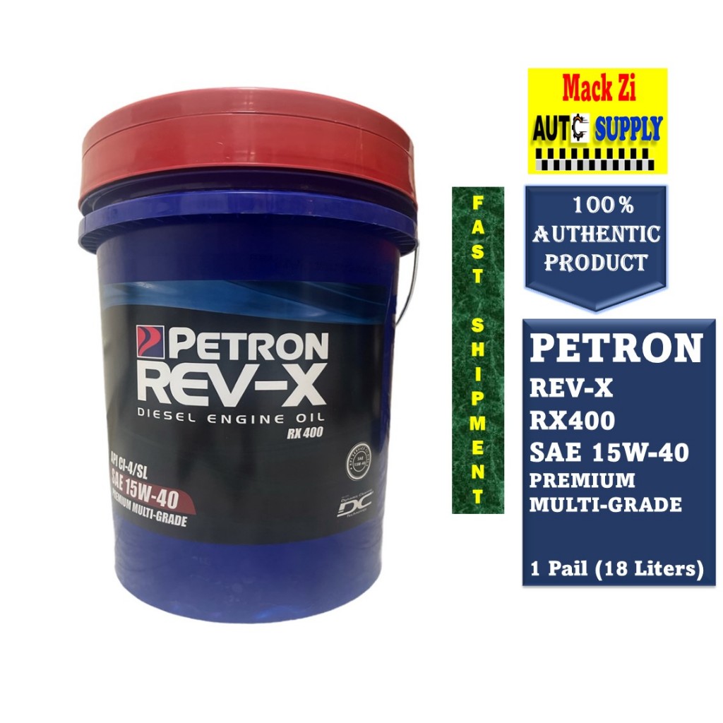 Petron Rev-X RX400 Premium Multi-Grade Diesel Engine Oil (Trekker) SAE ...