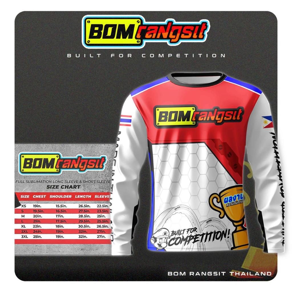 BOM RANGSIT Long Sleeve Sublimation Shirt Round Neck Top Jersey Unisex ...