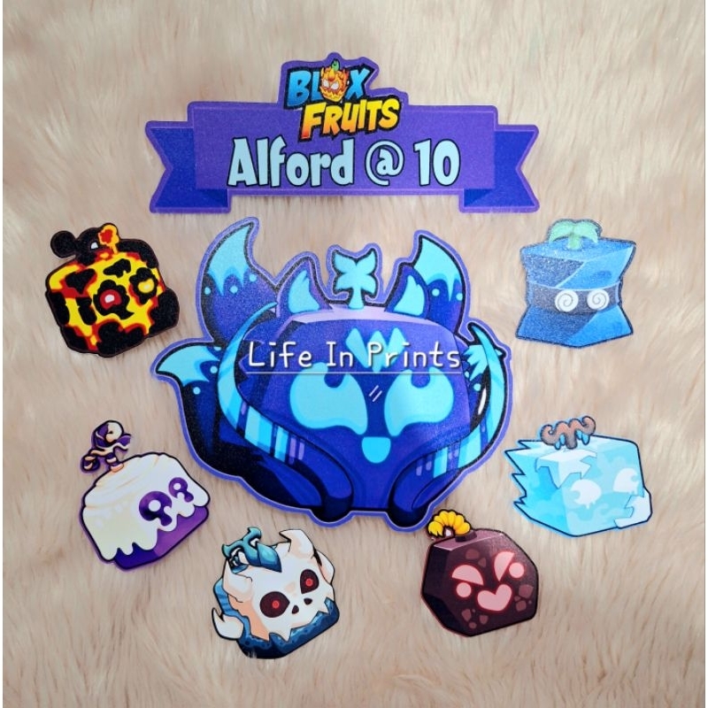 BLOX FRUITS cake topper / Printed / Personalized with NAME and AGE ...