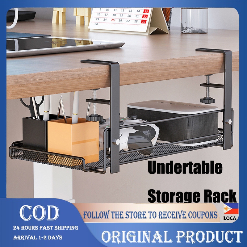 Under Desk Cable Management Tray Desk Storage Rack Desktop Cable ...