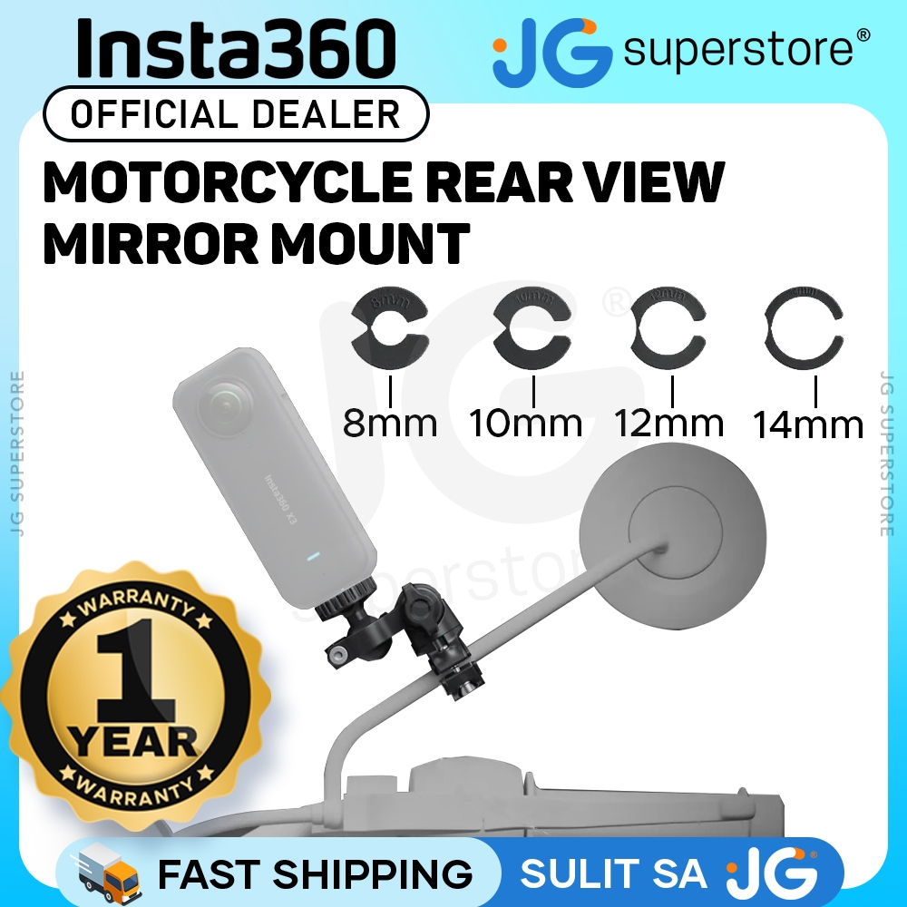 Insta360 Motorcycle Rear View Mirror Mount for Action Camera w ...