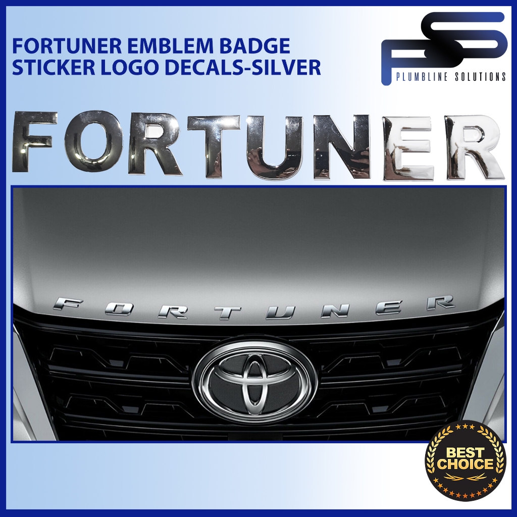 Car Hood Emblem Sticker for Fortuner 2016 - 2023 / Montero 2009 - 2023 ...