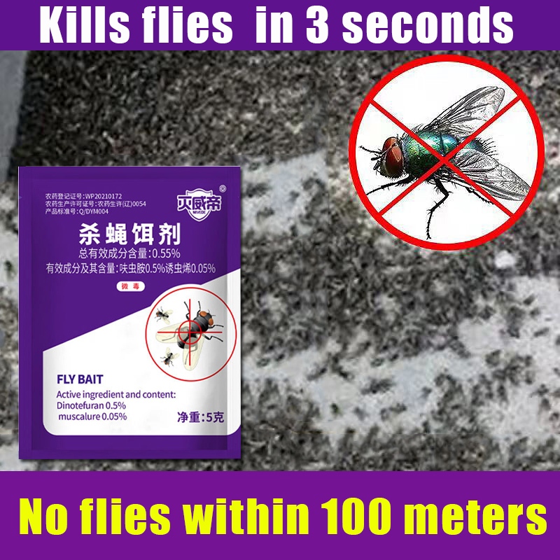 Kill all flies in 10 seconds Fly Killing Bait Powder Fruit Fly ...