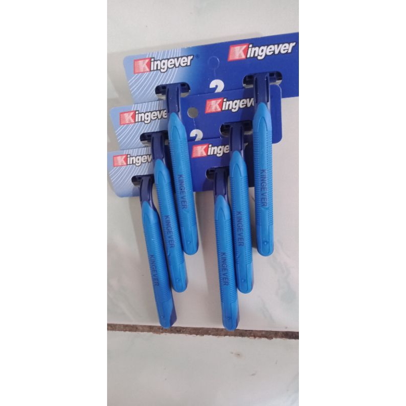 6pcs.pang ahit (kingever twin blade razor) | Shopee Philippines