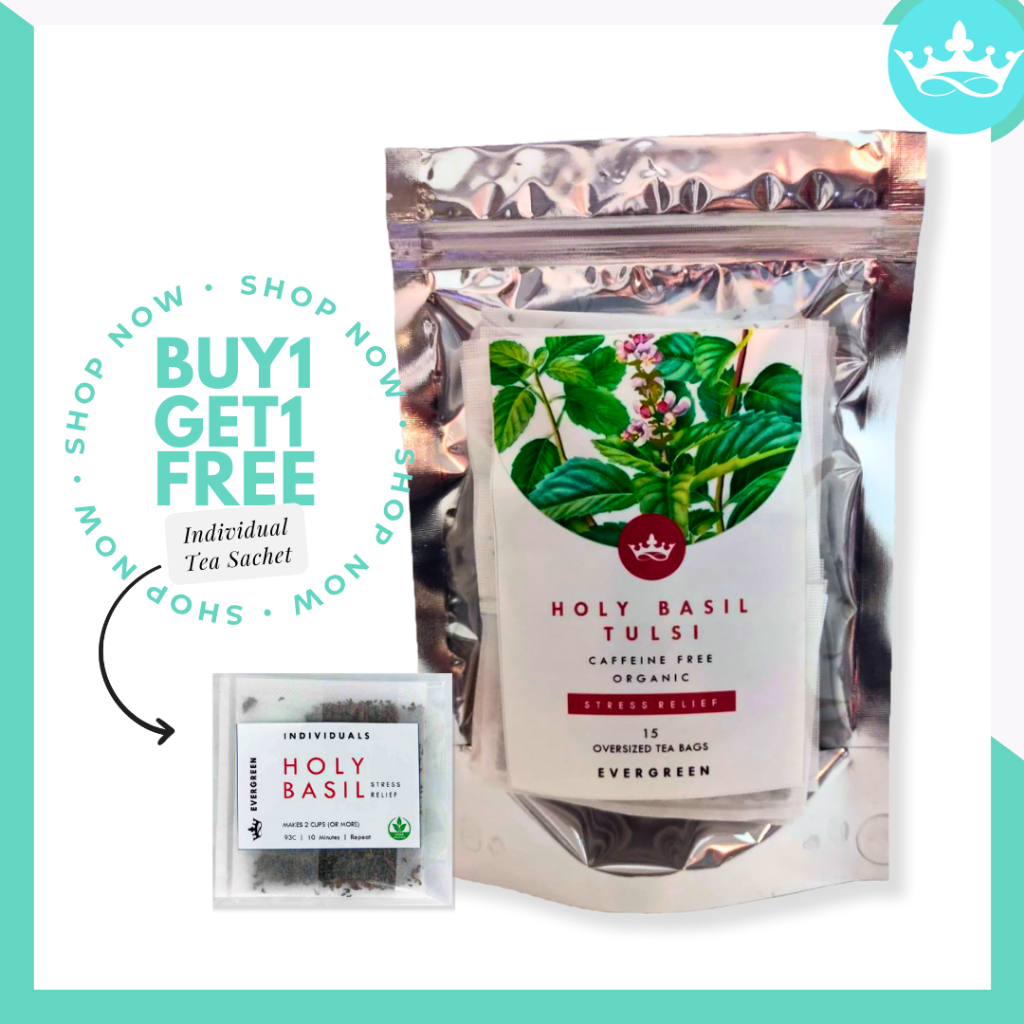 Organic Holy Basil Tulsi Tea USA Big Teabags | Uplifting & Refreshing ...