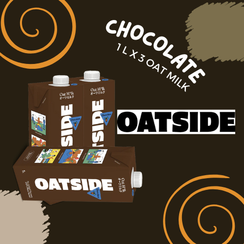 OATSIDE CHOCOLATE OAT MILK 1L X 3 PACK PLAN BASED MILK FOR COFFEE ...