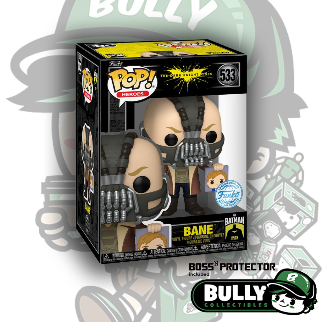 Funko POP! Heroes: The Dark Knight Rises - Bane (FSE) 533 With Boss ...