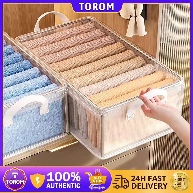 Foldable Clothes Storage Box Wardrobe Closet Drawer Storage Basket ...