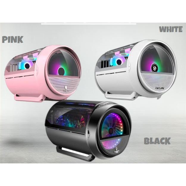 Gamekm Keytech Cyclops Gaming Case Pink/Black/White Authentic Computer ...