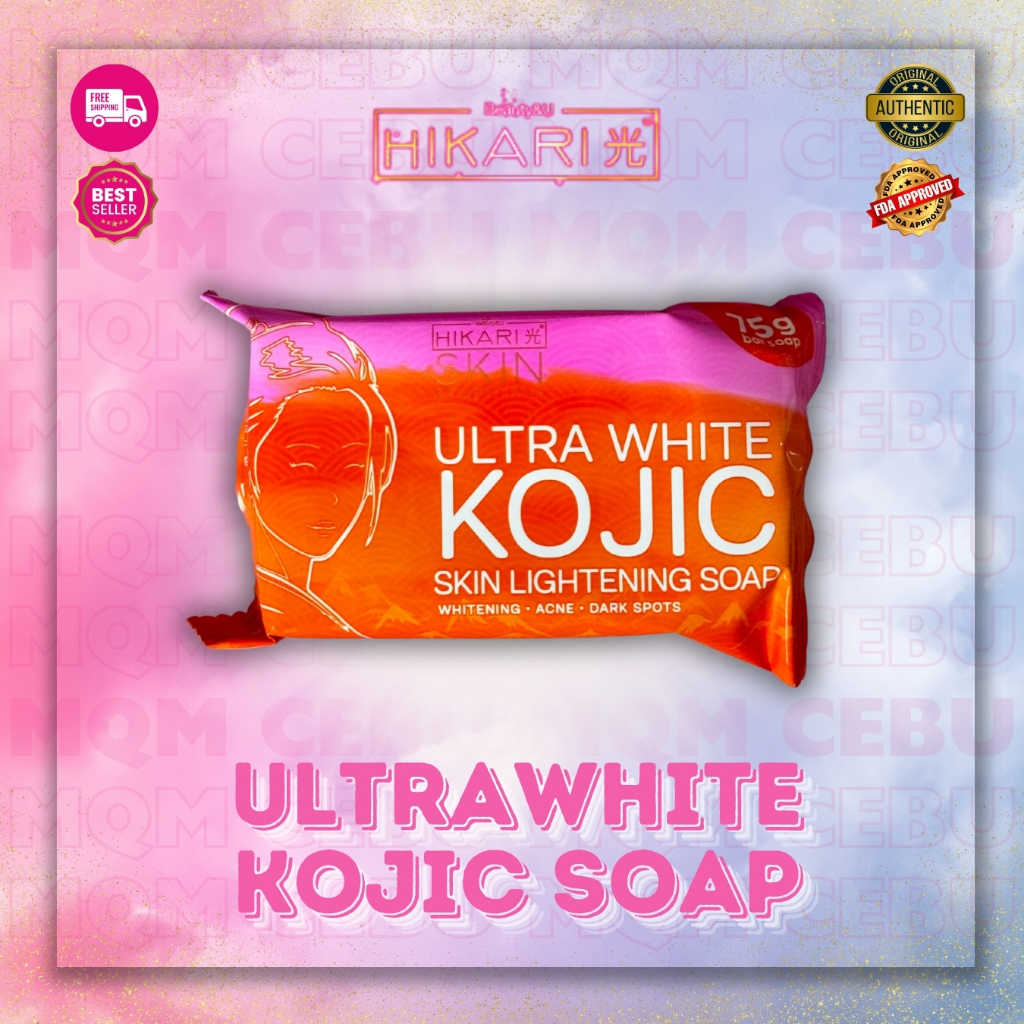 HIKARI ULTRA WHITE KOJIC SKIN LIGHTENING SOAP — 100% AUTHENTIC | Shopee ...