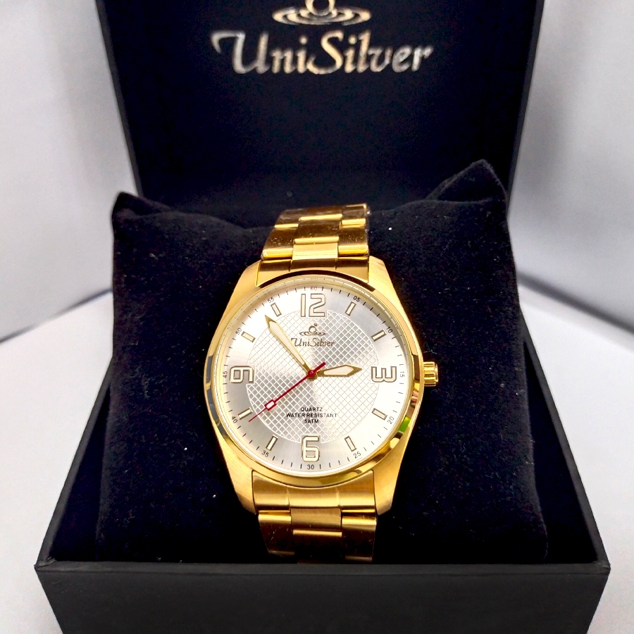 UniSilver TIME Men's Gold / Silver Analog Stainless watch KW4263-1204 ...