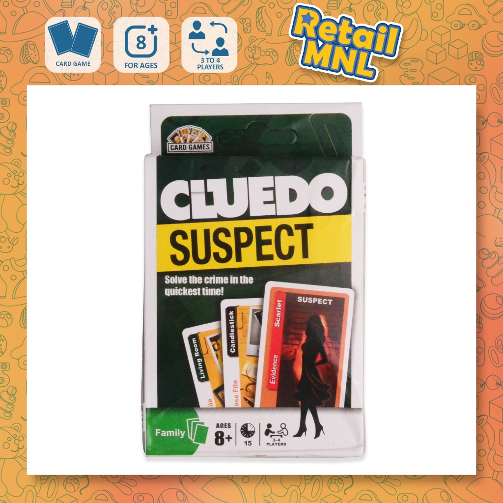 Retailmnl Cluedo Suspect Card Game Kids Toys | Shopee Philippines