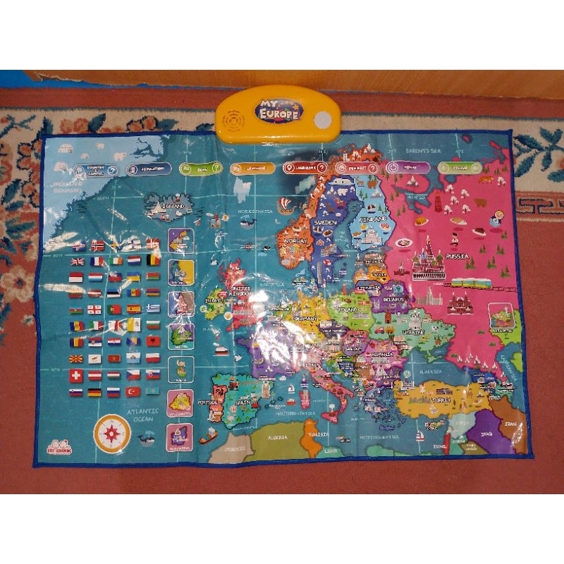 Educational PLAYMAT map | Shopee Philippines