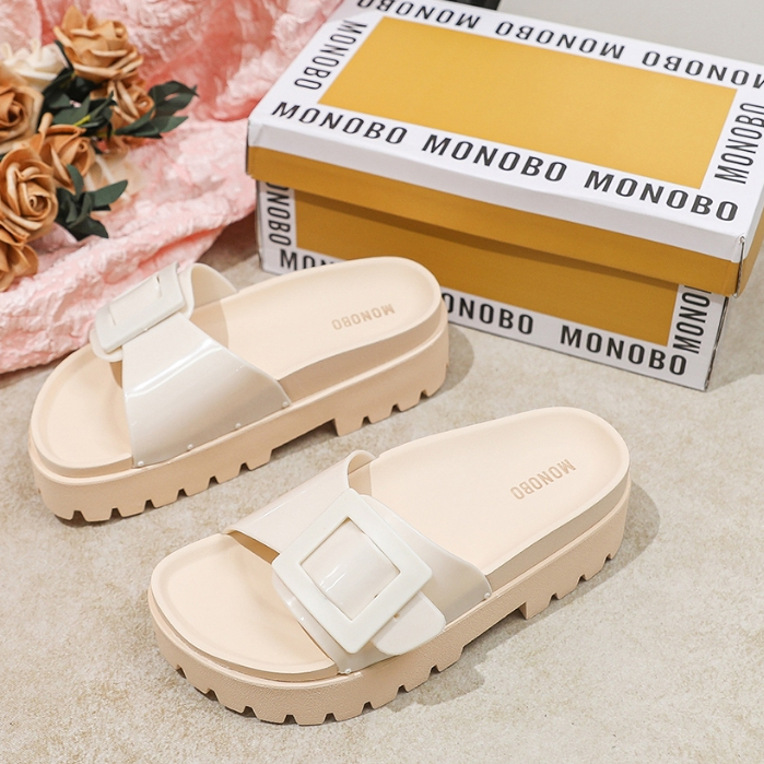 IHEN MONOBO Jello one strap SANDALS FOR WOMEN MONOBO SLIPPER WITH BOX ...
