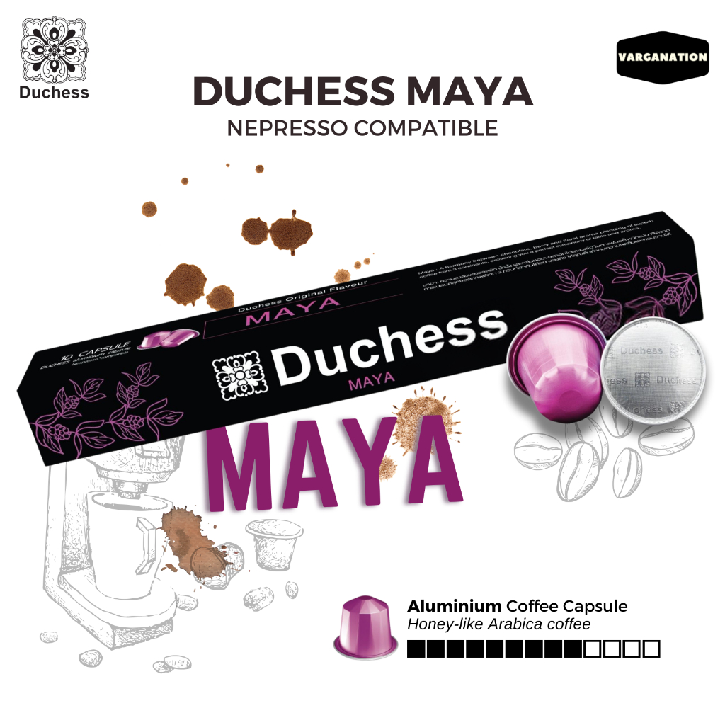 Duchess Coffee Capsule - Maya - Nespresso Compatible Capsules - 10 pods ...