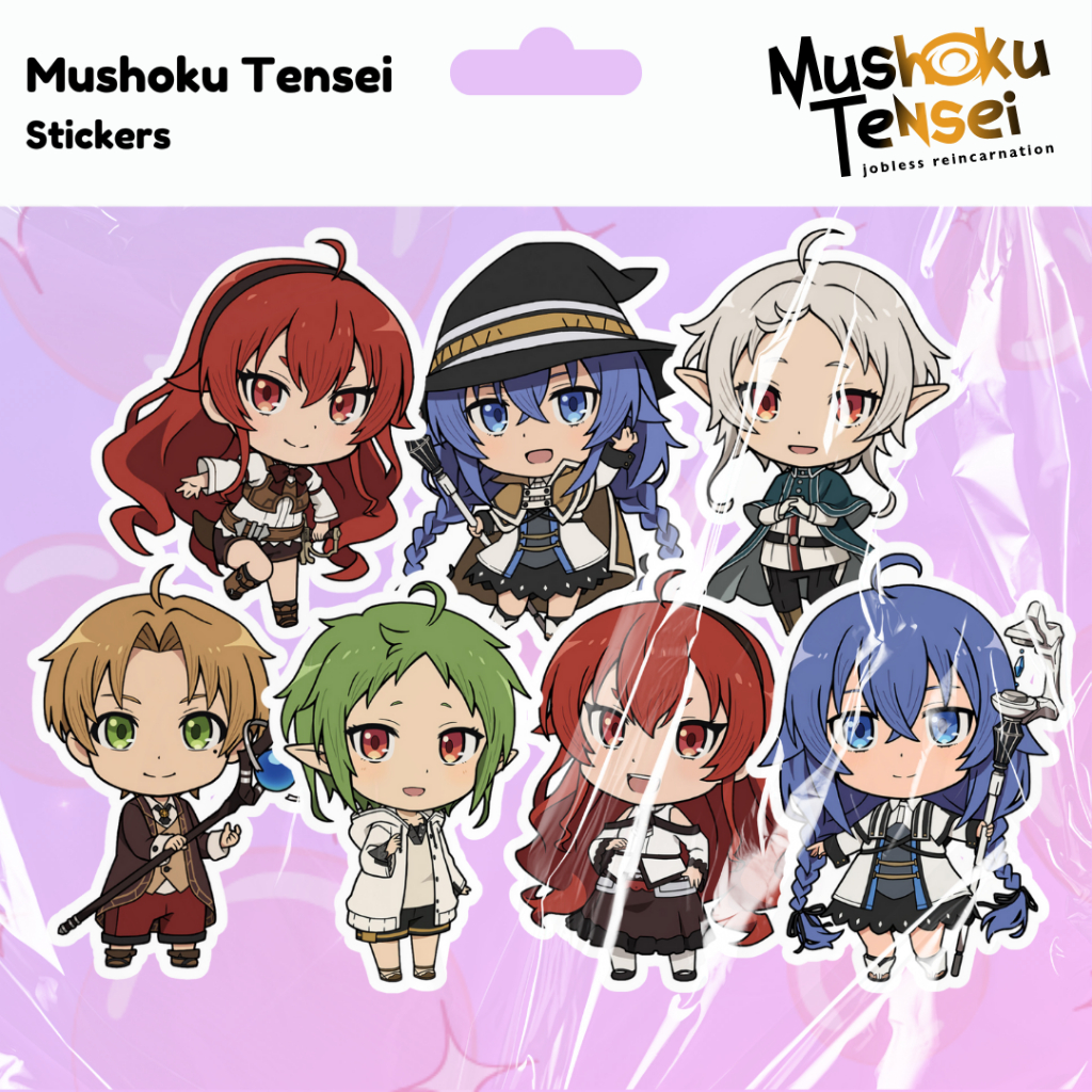 Mushoku Tensei Jobless Reincarnation [waterproof vinyl stickers] Anime ...