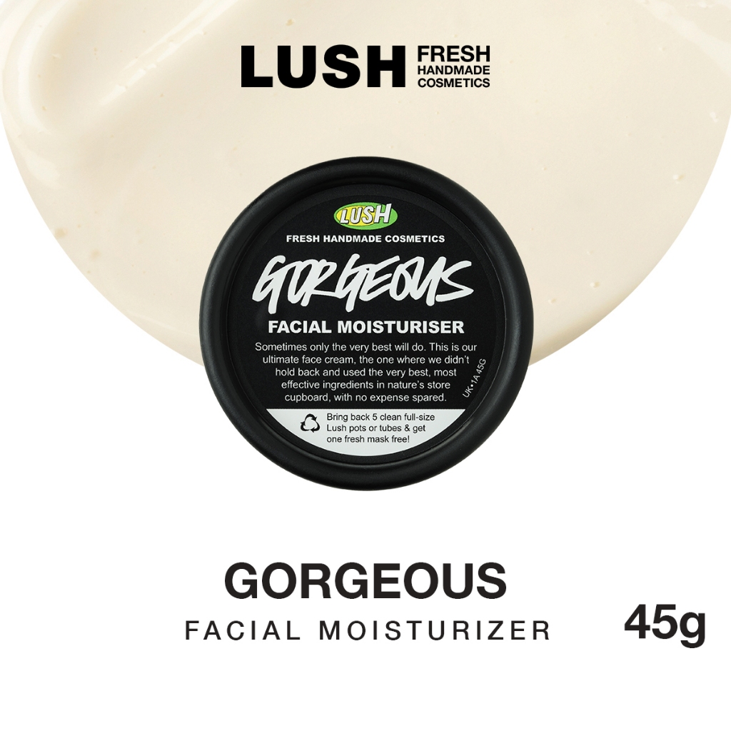 LUSH Gorgeous Moisturizer 45g (Soothing) (Moisture-Retaining) | Shopee ...