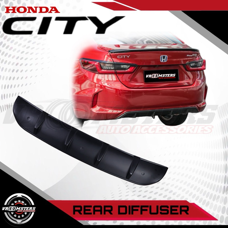 Honda City 2021-2023 Rear Bumper Diffuser #Vroomsters | Shopee Philippines