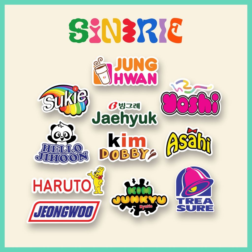 KPOP TREASURE VINYL STICKER (Snack brands) | Shopee Philippines