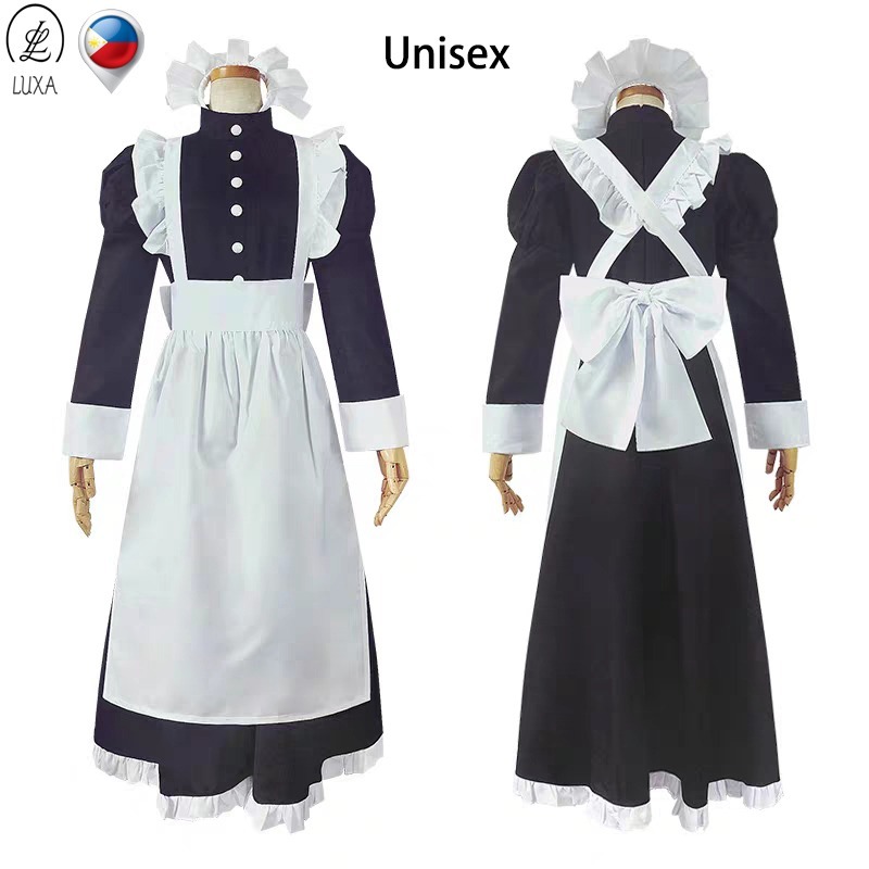 【COD】Maid Outfit Men Women Wear Cosplay Anime Maid Cosplay Party Lolita ...