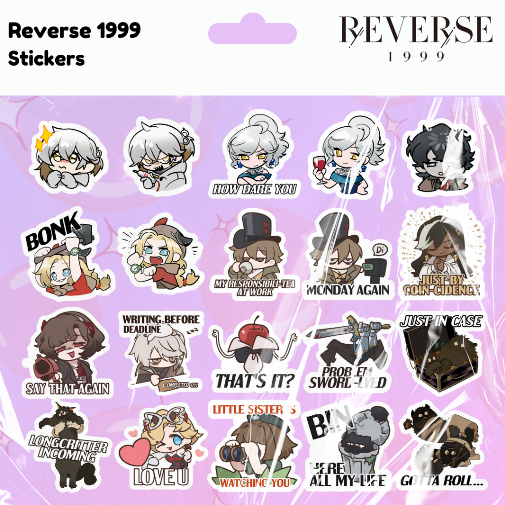Reverse 1999 [waterproof vinyl stickers] Set 2 | Shopee Philippines