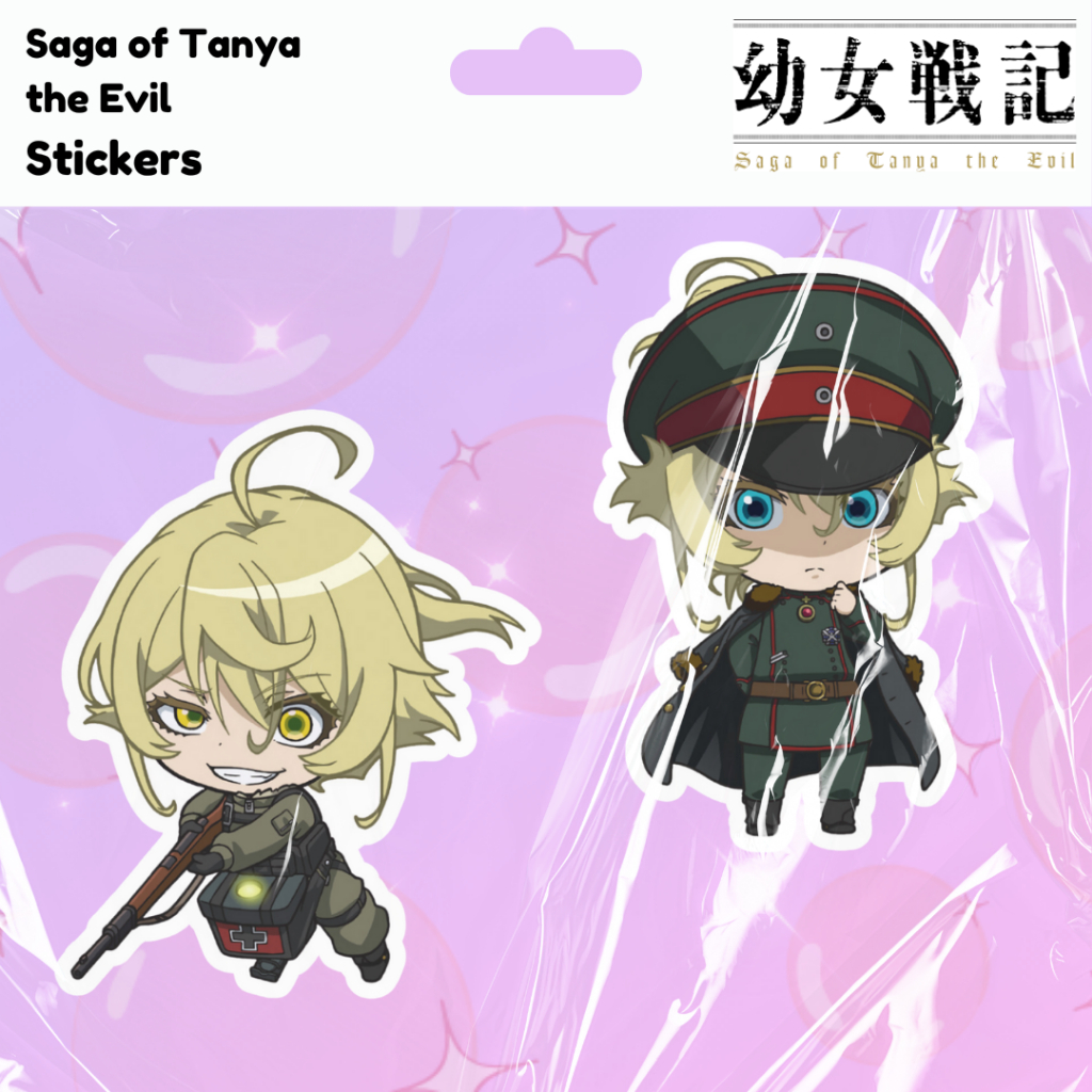 Saga of Tanya the Evil [waterproof vinyl stickers] Anime/Manga | Shopee ...