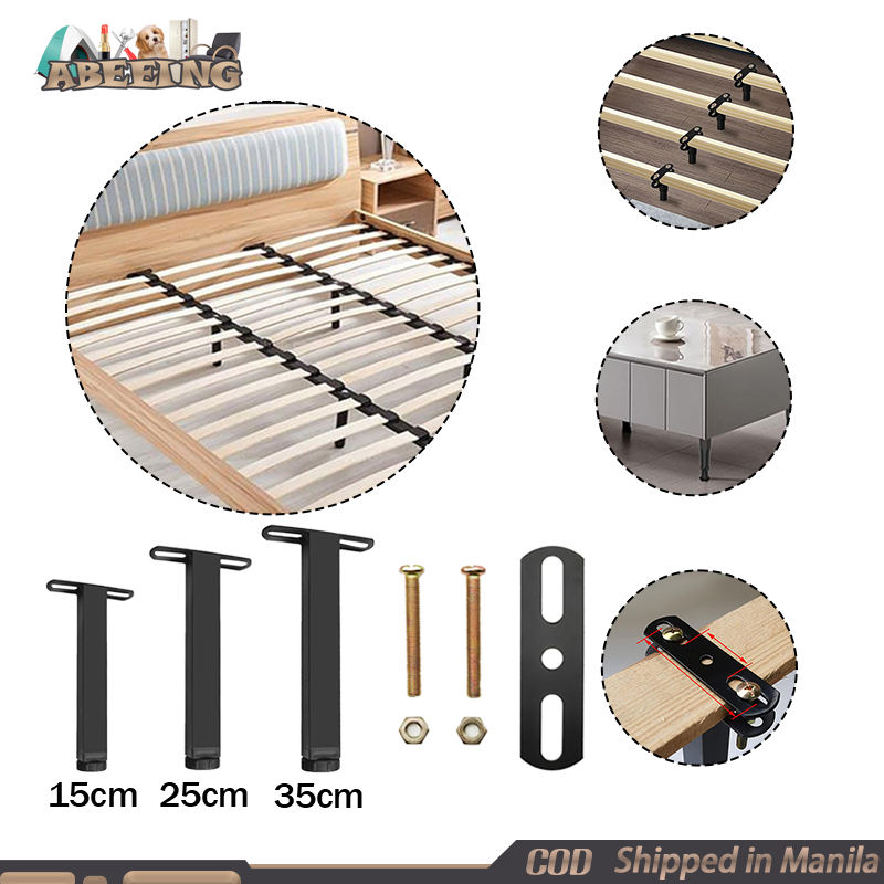 Metal Furniture Legs Height Adjustable Bed Beam Support Foot | Shopee ...
