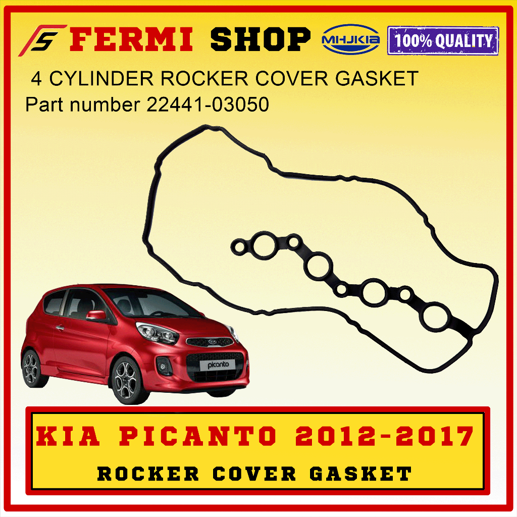 Rocker Cover Gasket / Cylinder Head Cover Gasket For Kia Picanto 1.2 A ...
