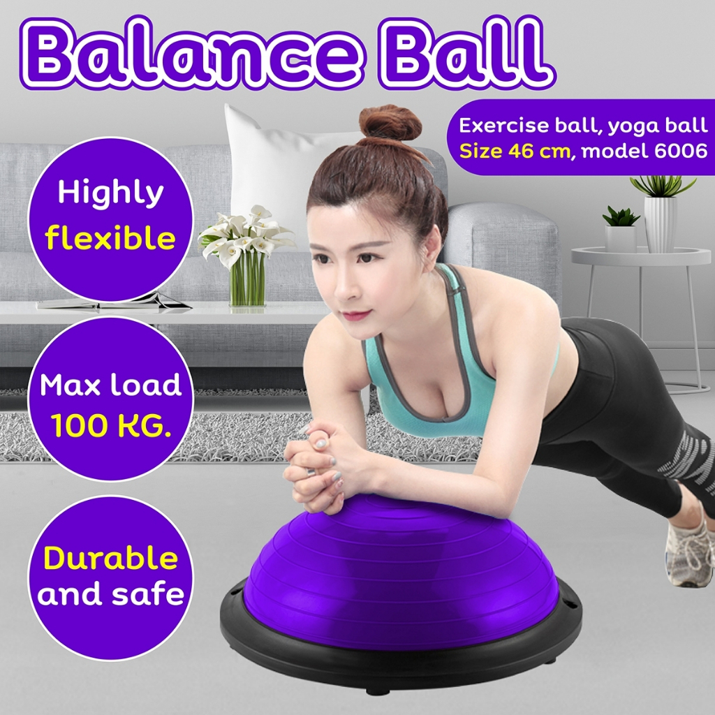 B&G Bosu Ball for Core training w/ free air pump, Balance Ball, Fitness ...