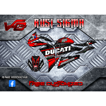 Decals, Sticker for Rusi Sigma 250 Ducati | Shopee Philippines