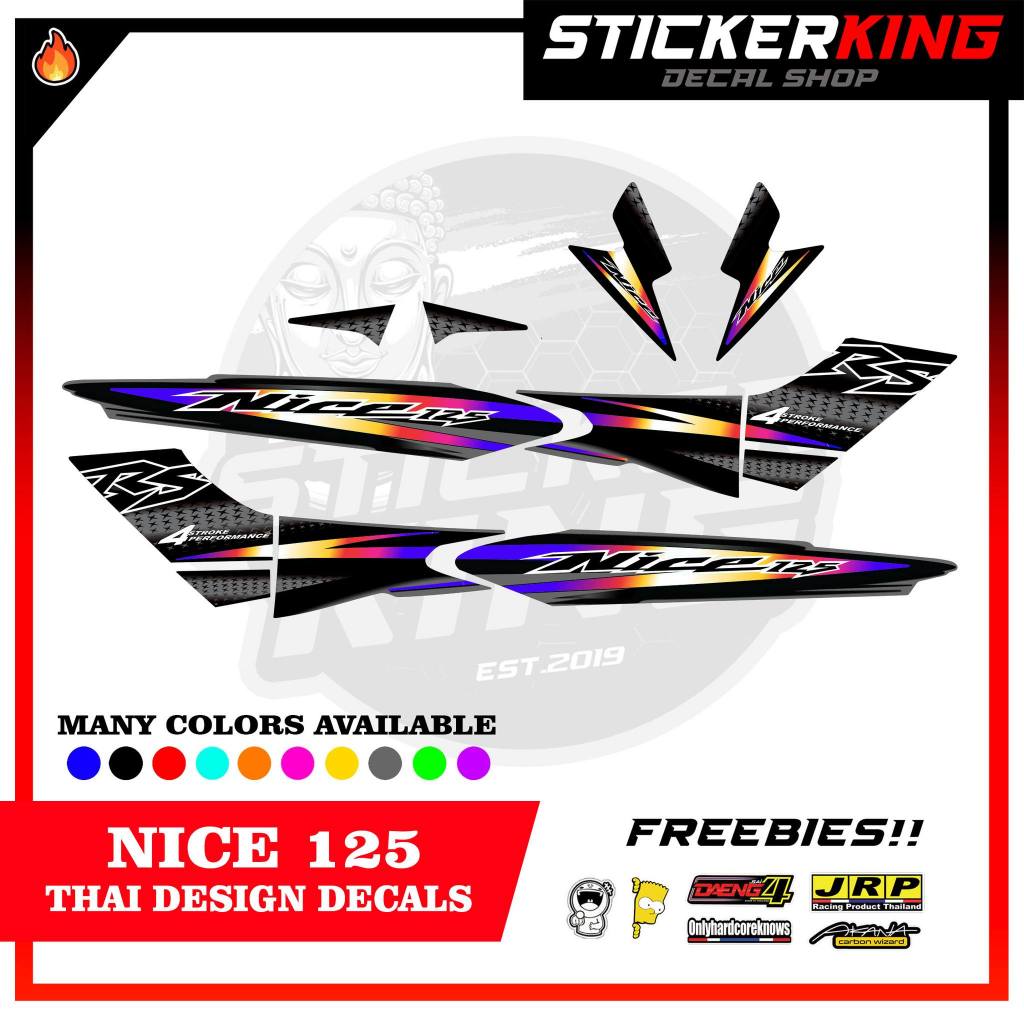 Nice RS 125 Stock Decals with freebies Thailand Laminated Quality Print ...