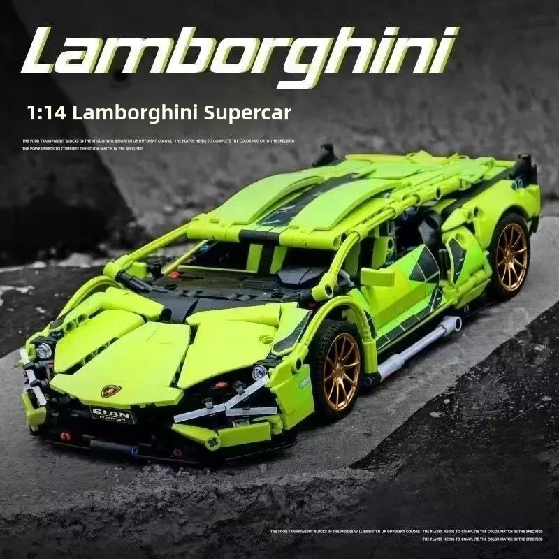 Building blocks Lamborghini 1280+pcs Building Blocks Racing Car Toys ...