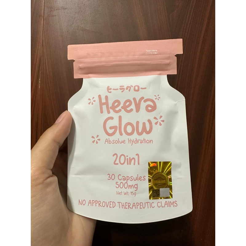 Heera Glow 20in1 500mg 30 capsules Glutathione | Shopee Philippines