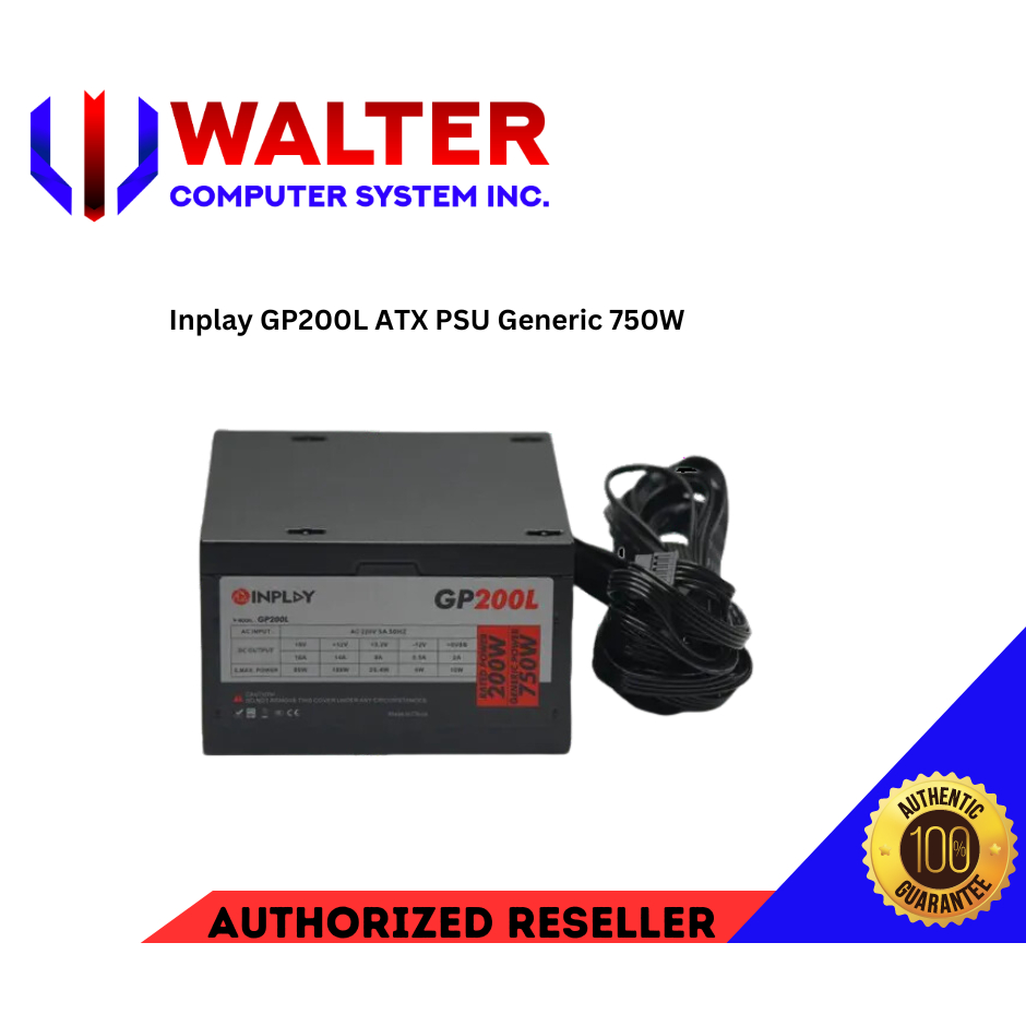 Inplay GP200L ATX PSU Generic 750W | Shopee Philippines