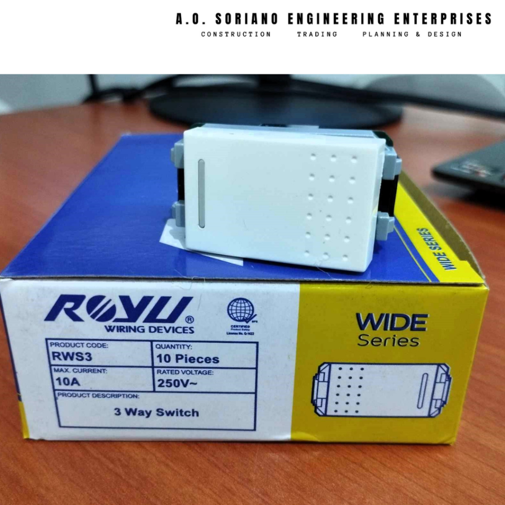 ROYU Wide Series 3-Way Switch | Shopee Philippines