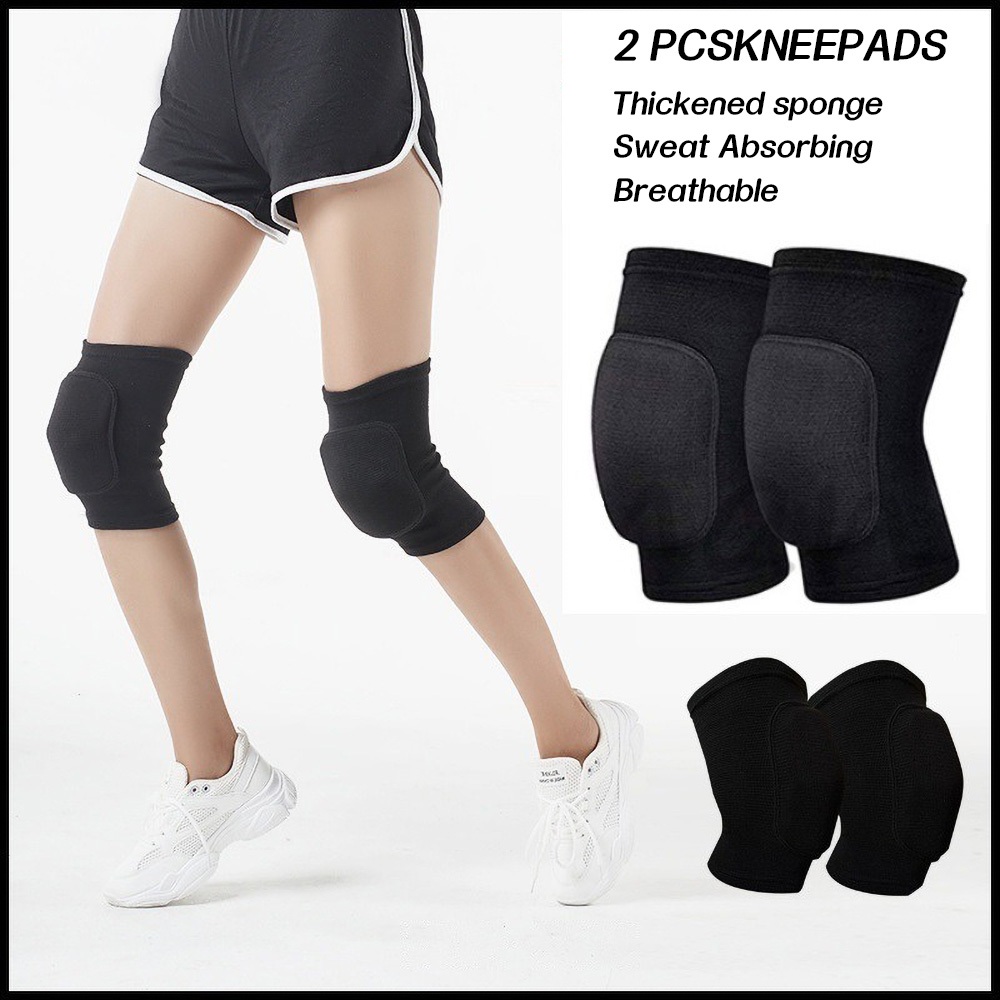 2 PCS Sports Knee Pads for Volleyball Yoga Dance Fitness, Unisex ...