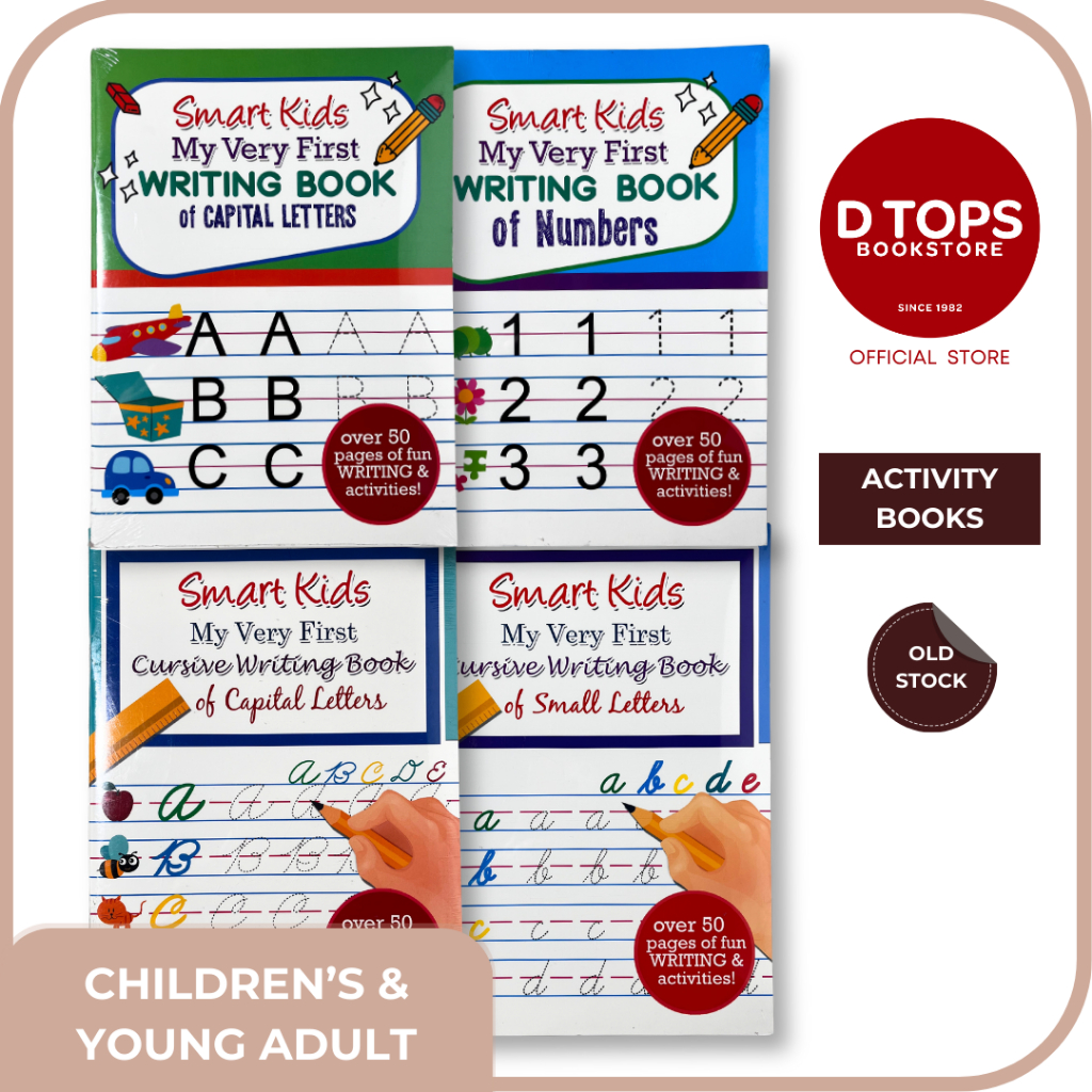 SMART KIDS MY VERY FIRST WRITING BOOK Capital Letters, Numbers, Cursive ...