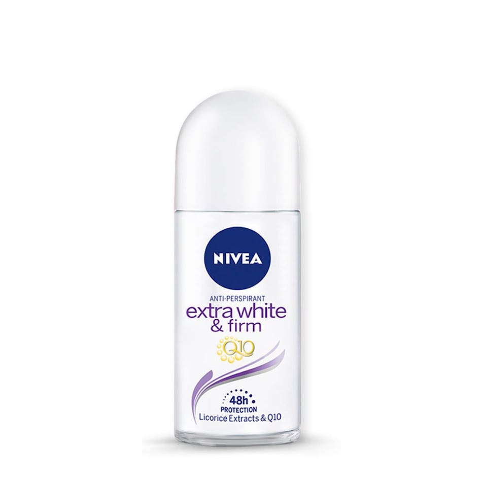 NIVEA Deodorant Extra White & Firm with Q10 Anti-Perspirant Roll-on, 50ml. | Shopee Philippines