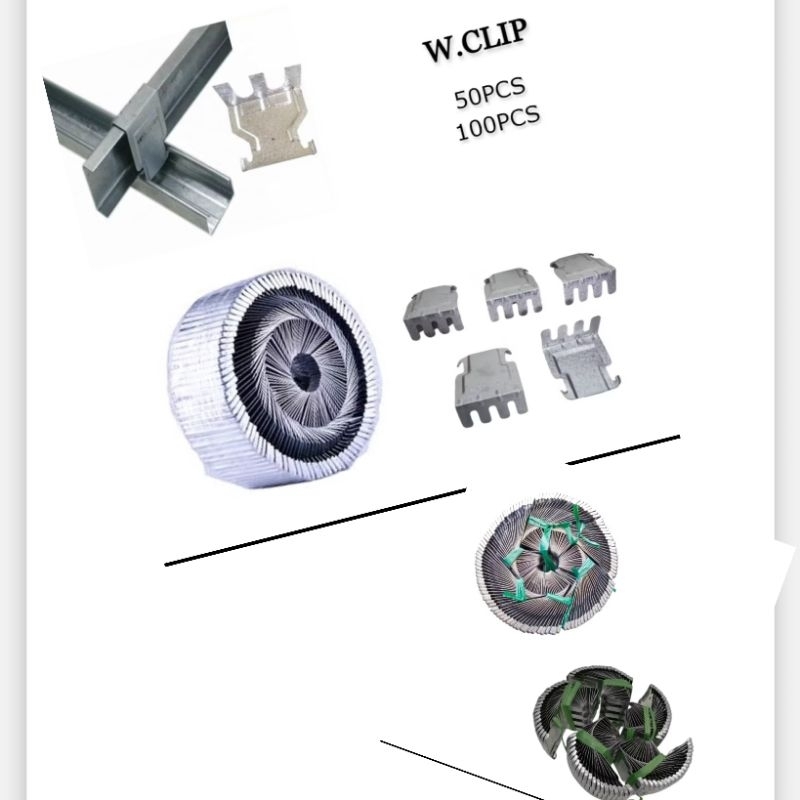 50&100 pcs w-clip Metal Furring wall clip(wholesale prices) | Shopee ...