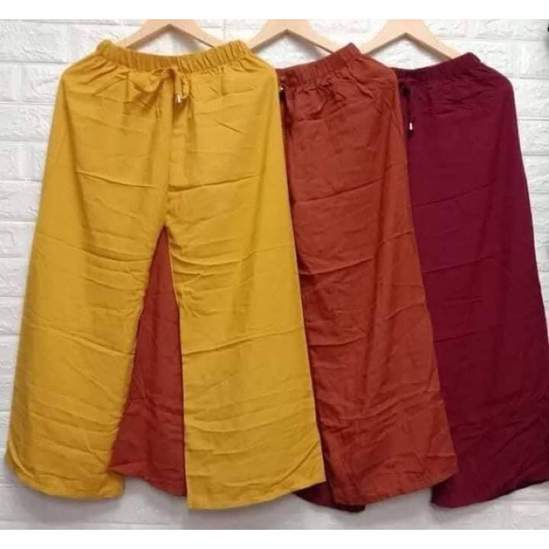 3/4 CHALLIS PANTS FOR LADIES FIT UP TO 34WAISTLINE | Shopee Philippines
