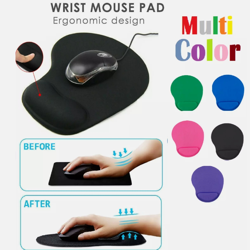 Mouse Pad with Soft Sponge Wrist Rest For Computer Laptop Notebook ...