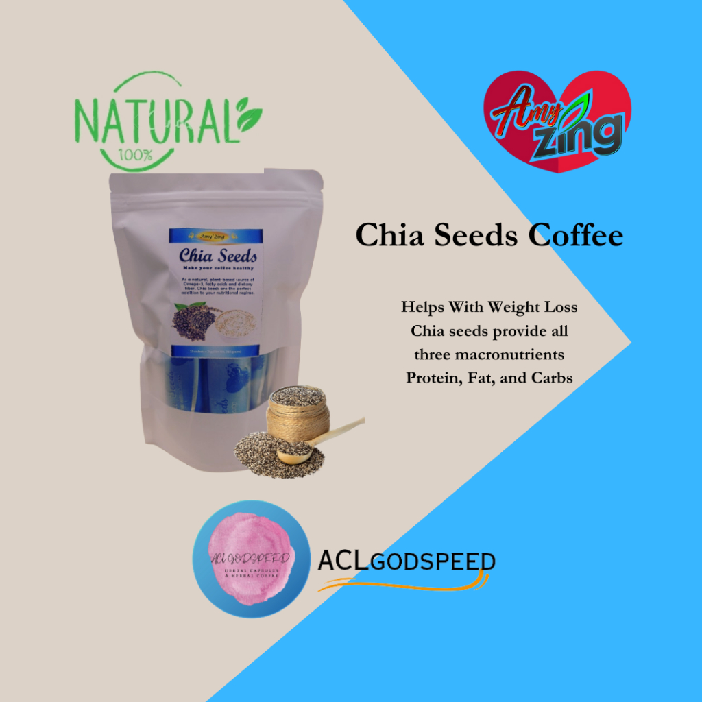 Amyzing CHIA SEEDS COFFEE (Pouch) (10 pcs x21g) | Shopee Philippines