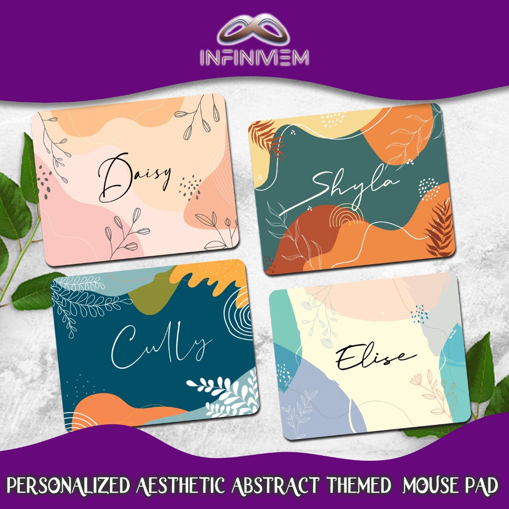 Personalized Aesthetic Abstract Themed Mouse Pad | Gift | Souvenir Idea ...