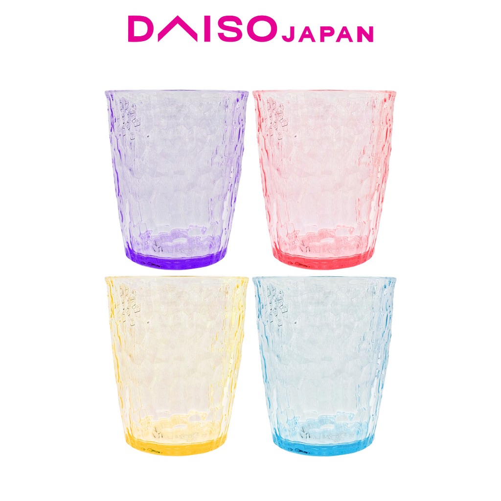 Daiso Colorful Stone-Like Plastic Cup (320ml) | Shopee Philippines