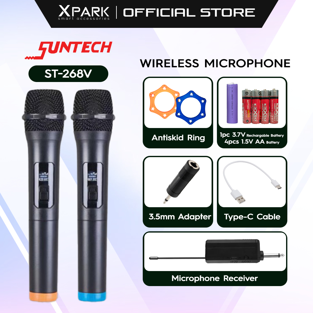 Suntech Wireless Recharge Microphone ST-268v | Shopee Philippines
