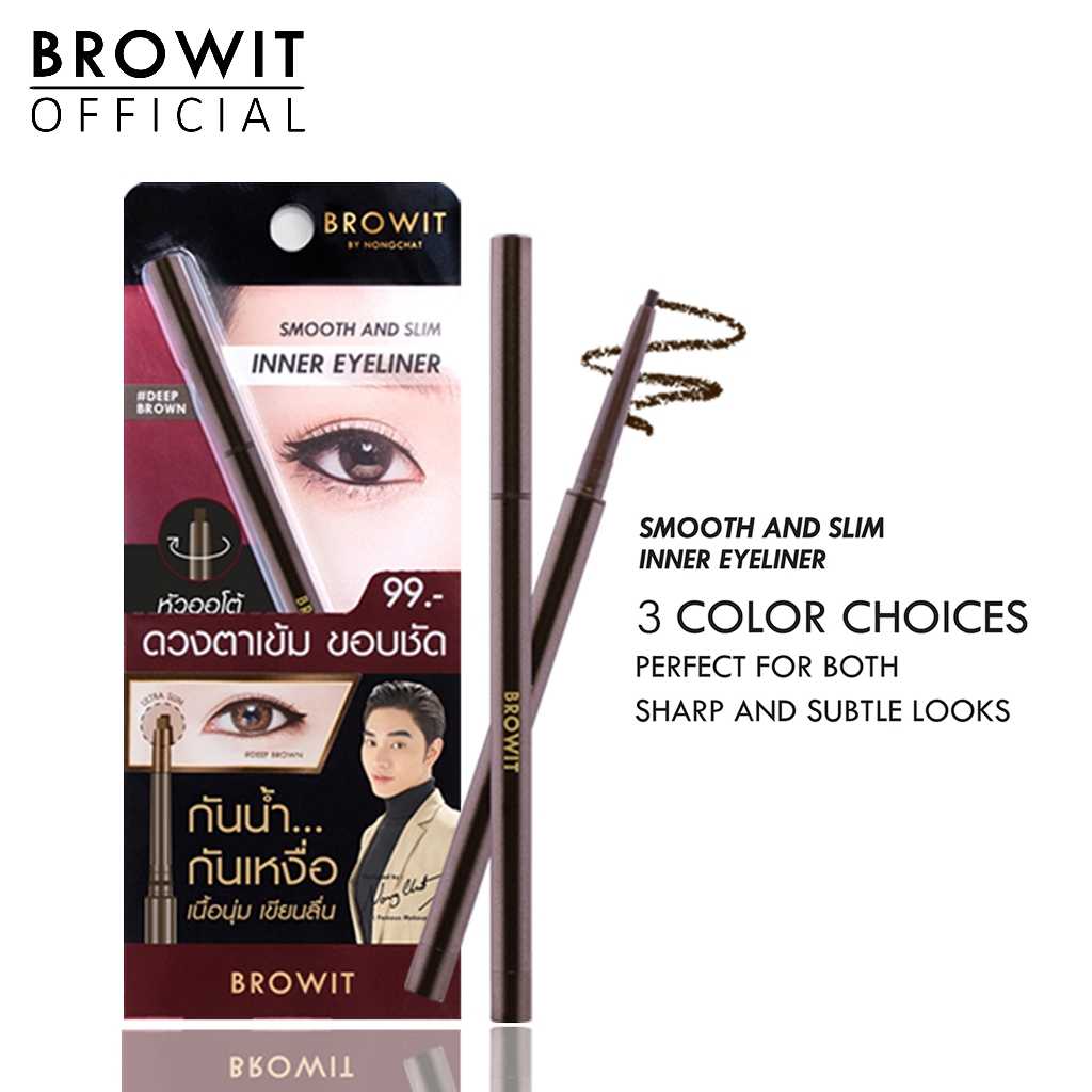 Browit Smooth and Slim Inner Eyeliner 0.1g - Deep Brown | Shopee ...